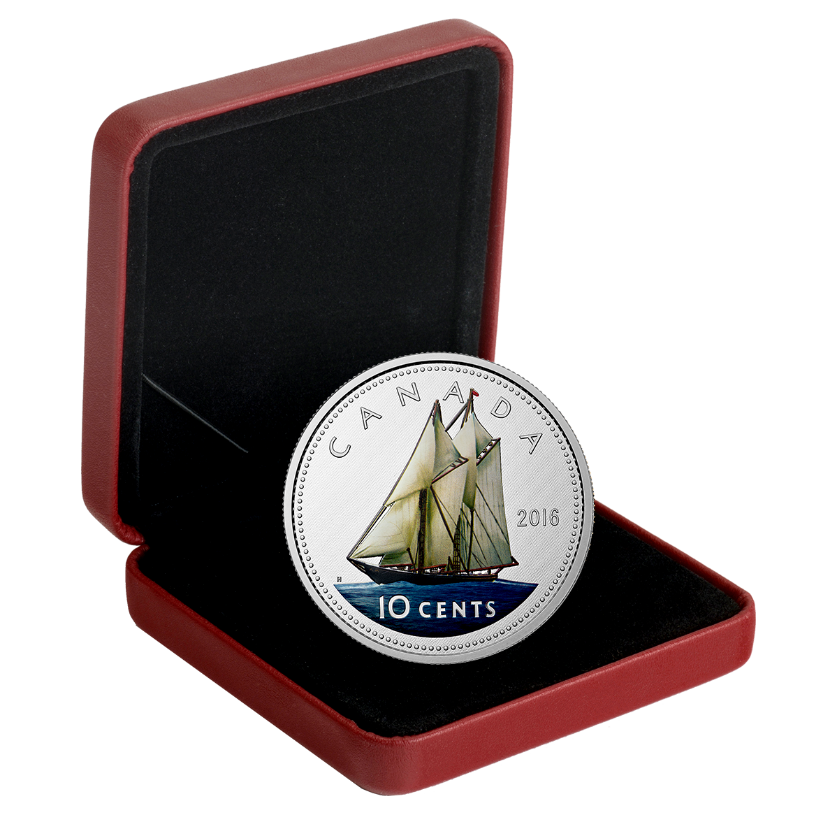 5 oz. Fine Silver Coloured Coin - Big Coin Series: 10-cent Coin ...