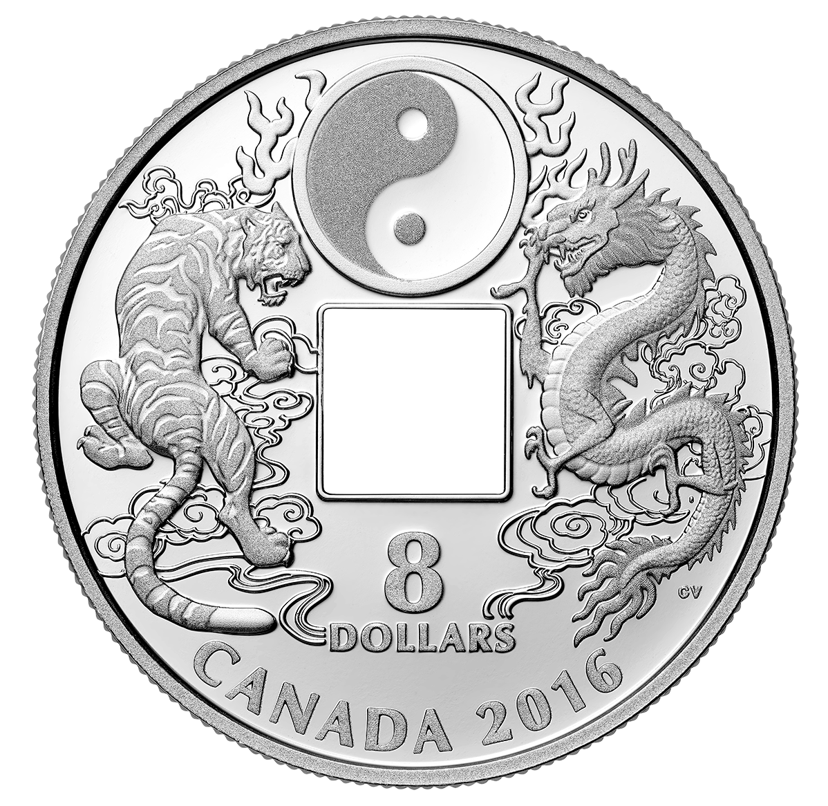 Pure Silver Coin - Tiger and Dragon Yin and Yang - Mintage: 6,888 (2016 ...