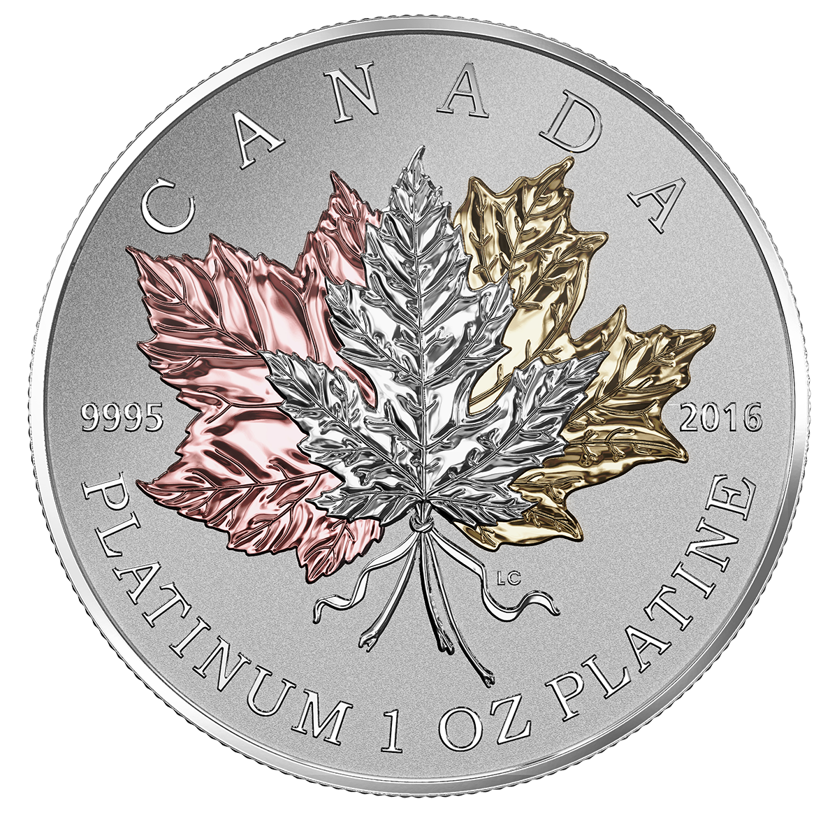 1 oz. Pure Platinum Coin - Maple Leaf Forever - Mintage: 250 (2016 ...