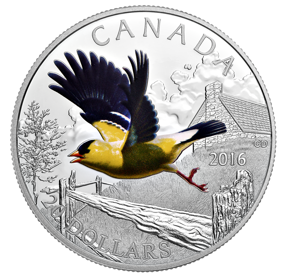1 oz. Pure Silver Coloured Coin - Colourful Birds of Canada: American ...