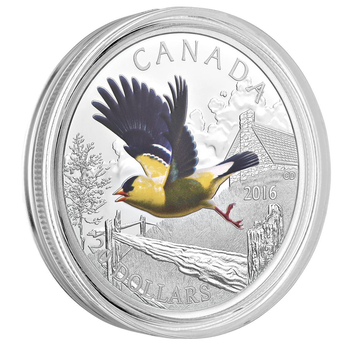 1 oz. Pure Silver Coloured Coin - Colourful Birds of Canada: American ...