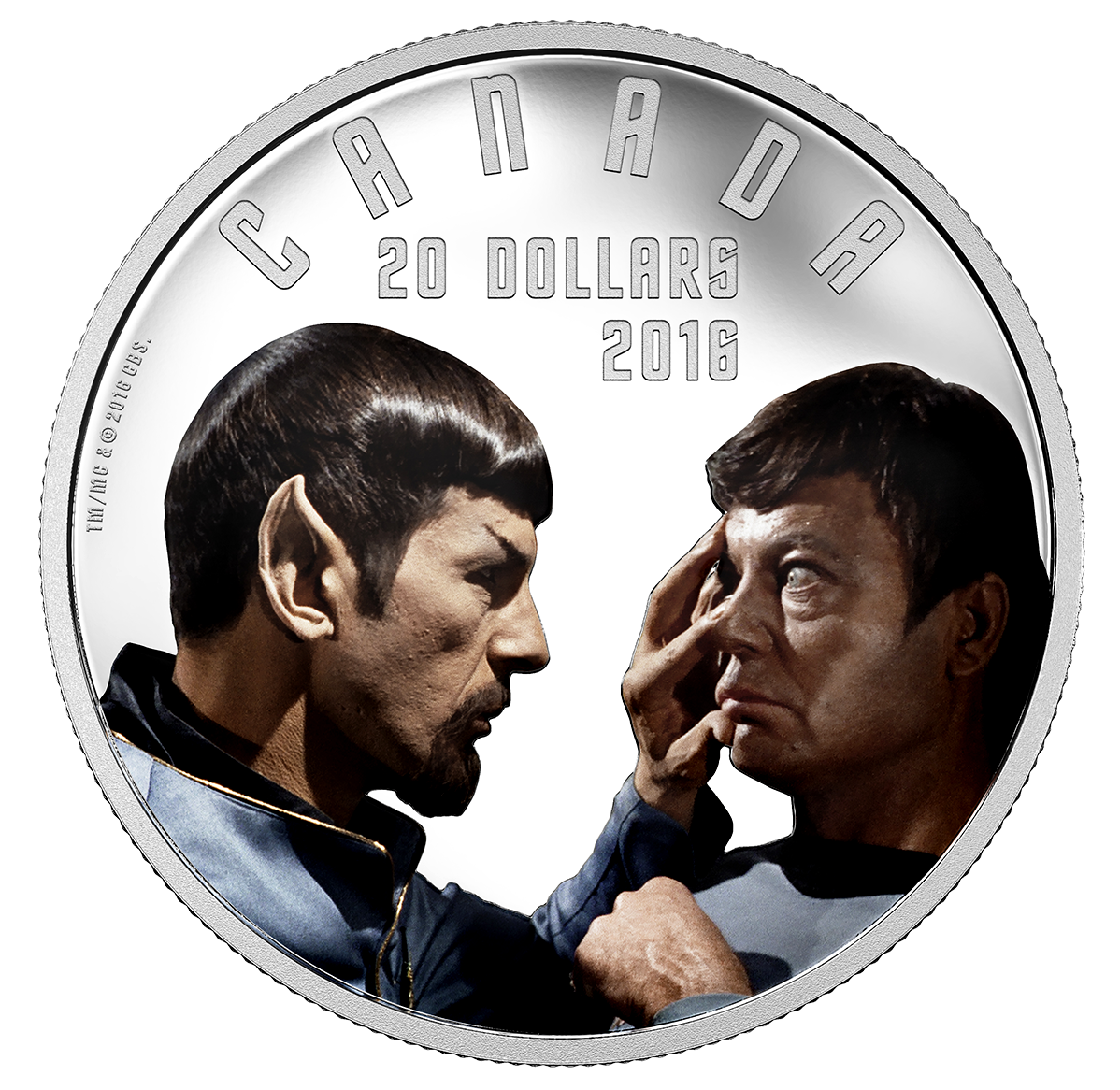 Iconic Star Trek™ Scenes: Mirror, Mirror - 1 oz. Pure Silver Coloured ...
