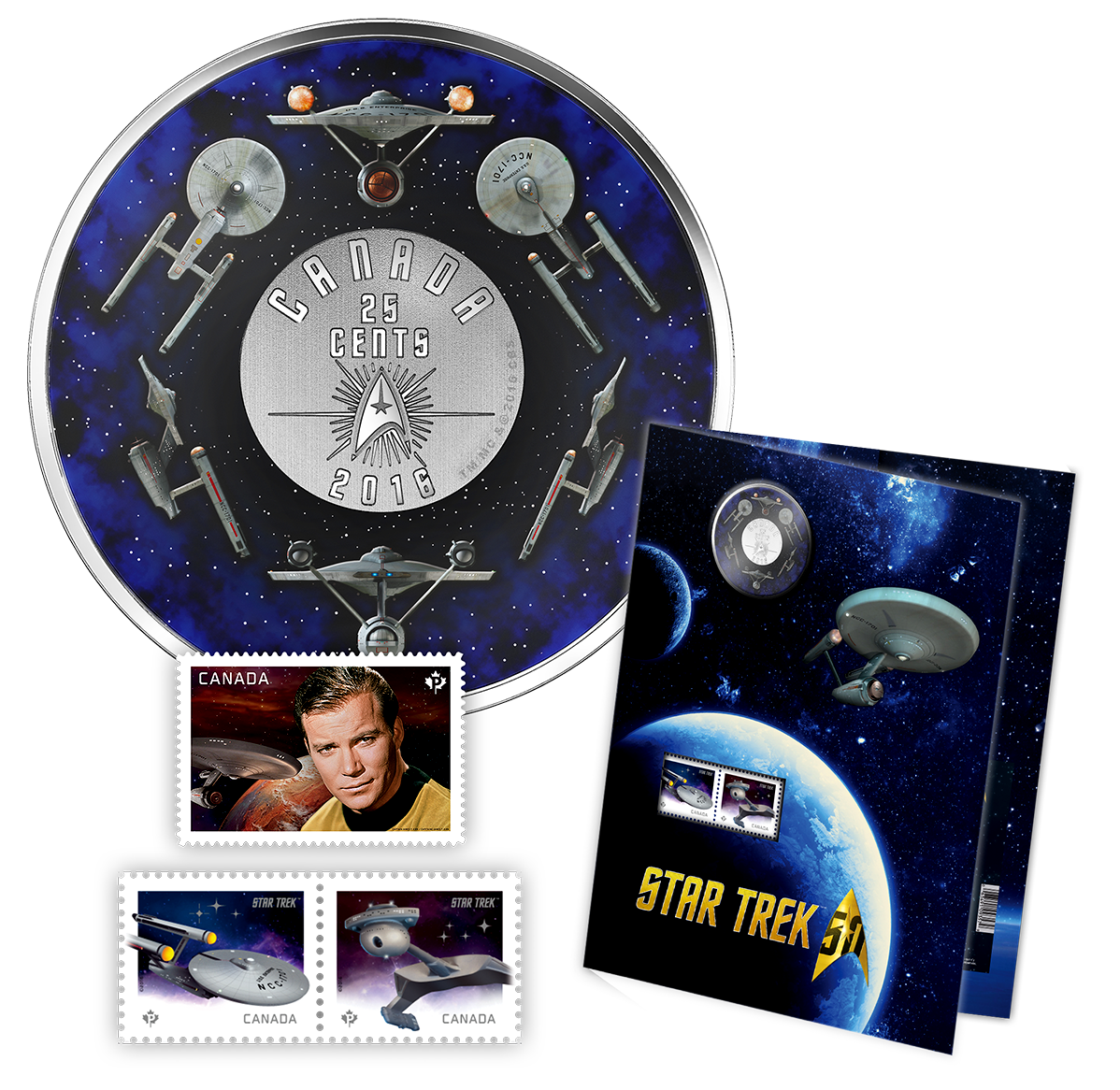 Star Trek(TM) stamp and coin set (2016) | The Royal Canadian Mint