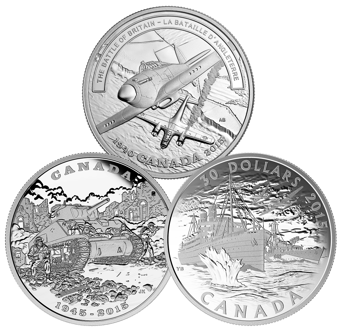 Fine Silver 3-Coin Subscription – Allied Machines of the Second World ...