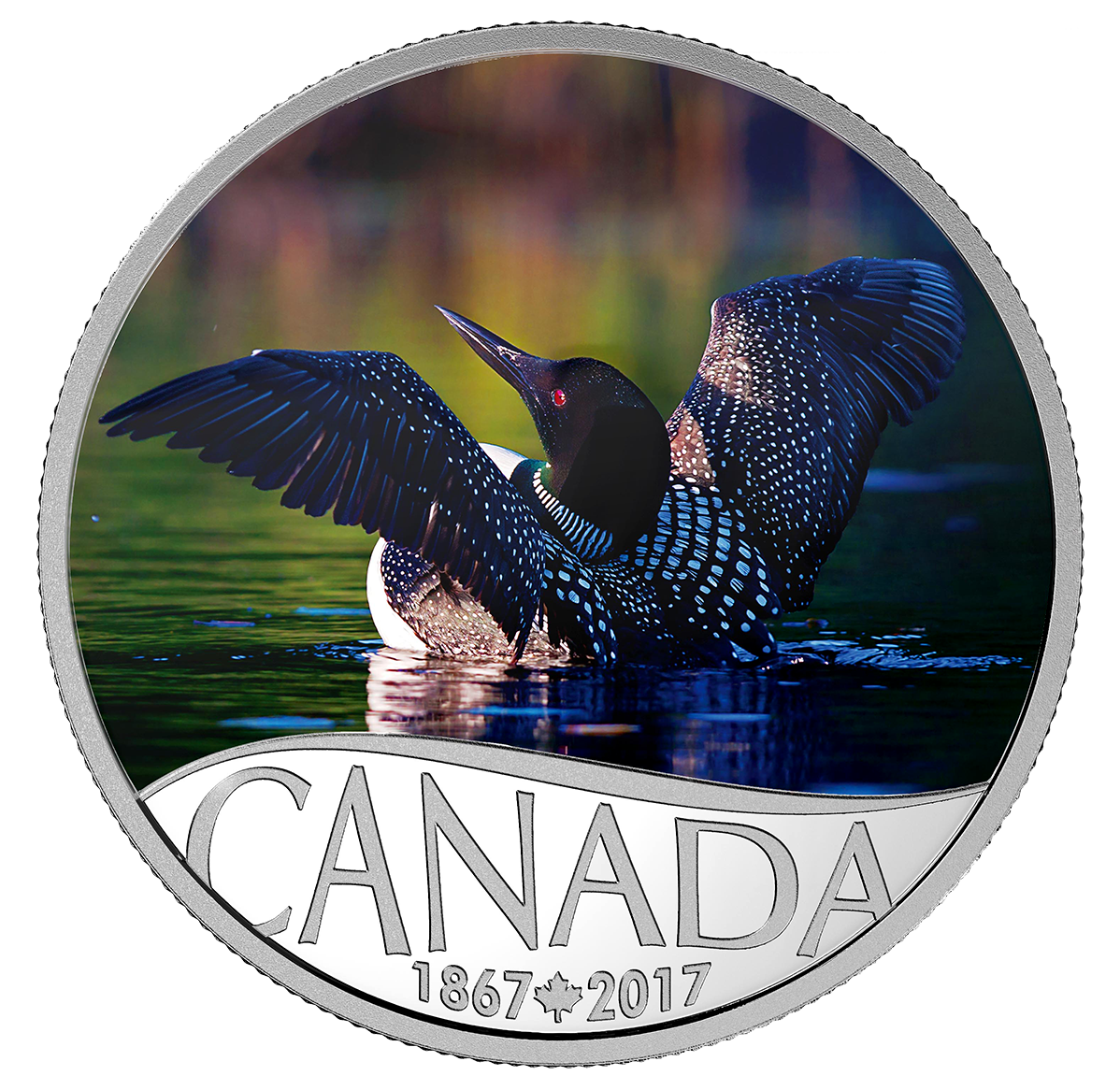 1/2 oz. Pure Silver Coloured Coin - Celebrating Canada's 150th Coin ...