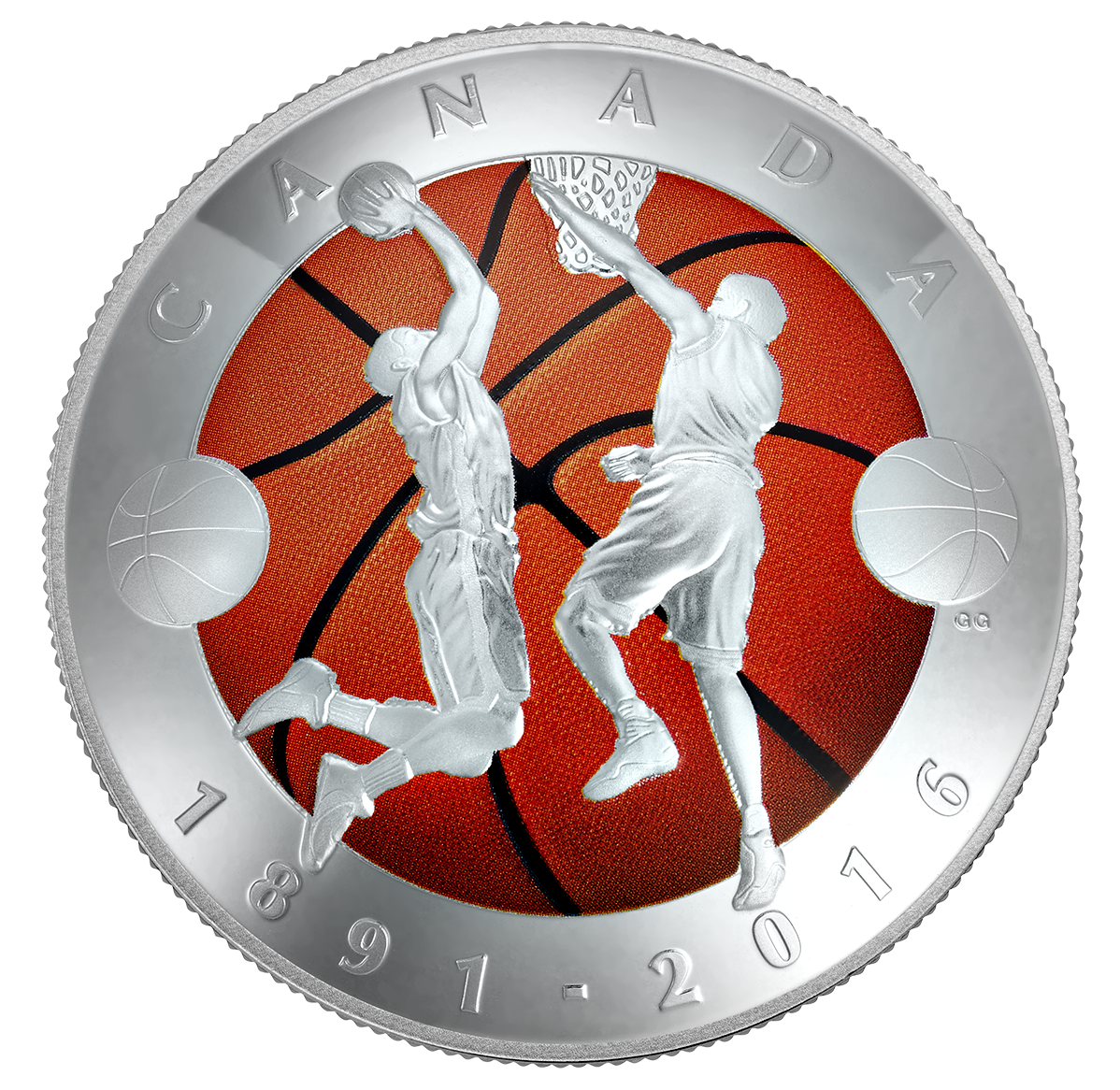 Pièce colorée en argent pur - 125e anniversaire de l'invention du ...