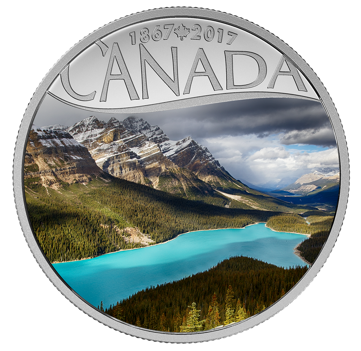 1/2 oz. Pure Silver Coloured Coin - Celebrating Canada's 150th Coin ...