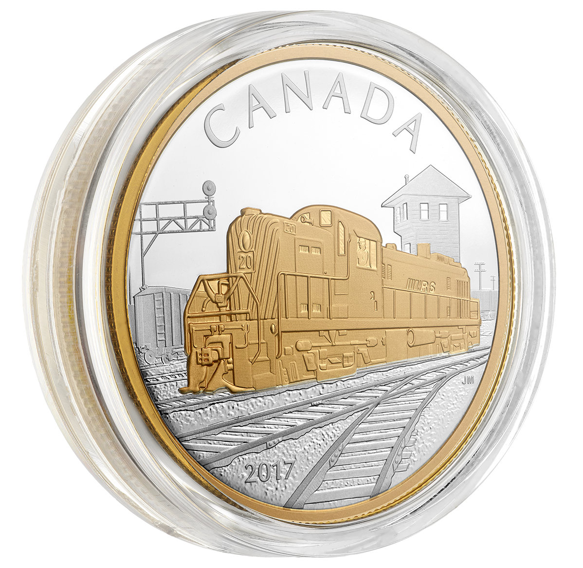 Locomotives Across Canada - 1 oz. Pure Silver Gold-Plated 3-Coin ...
