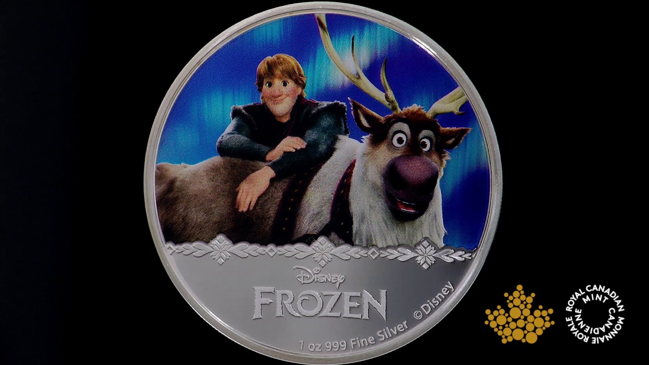1 oz. Pure Silver Coloured Coin – Frozen: Magic of the Northern Lights ...