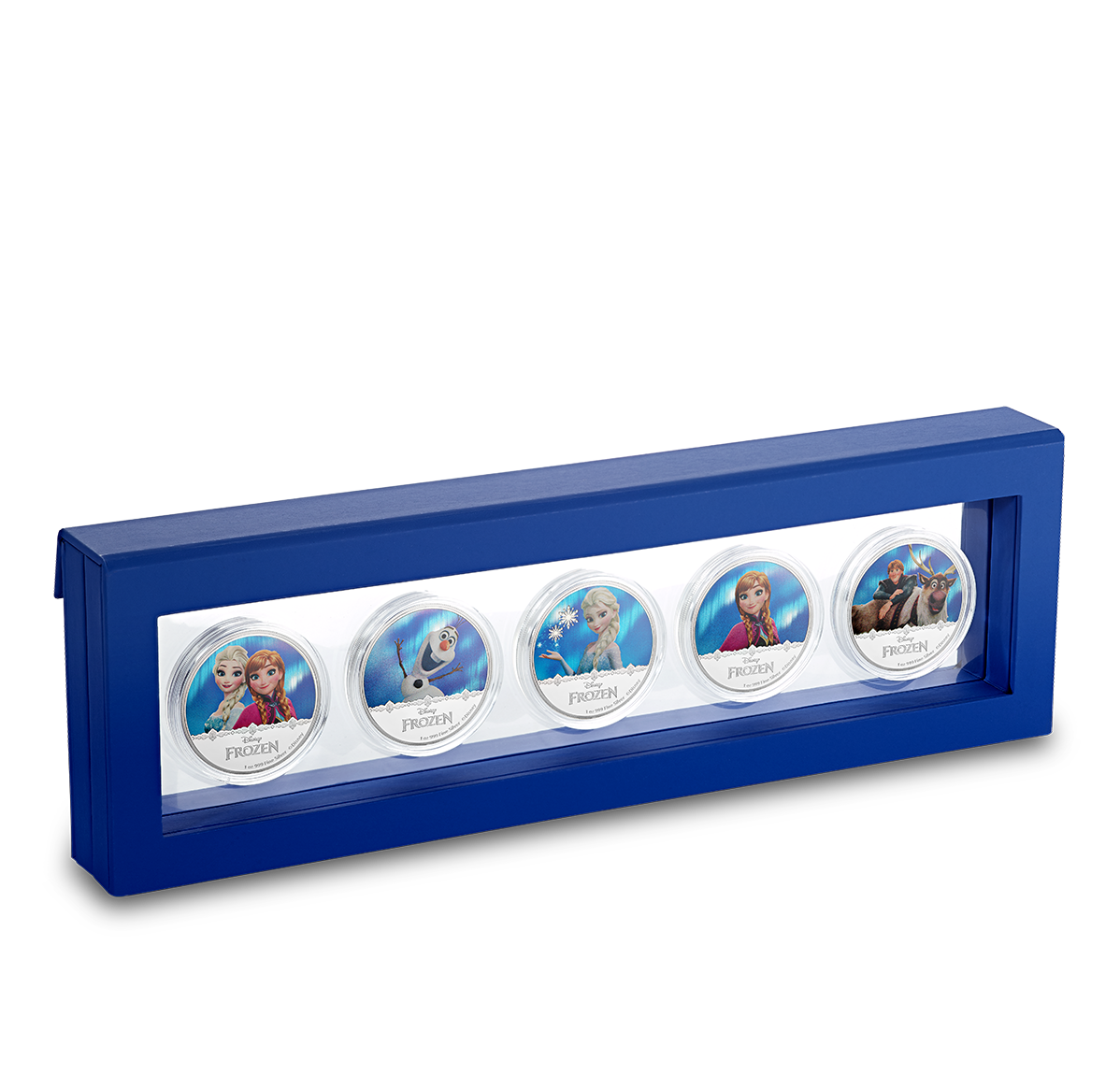 Disney Frozen 5-coin set: Pure Silver Coloured Coins | The Royal ...