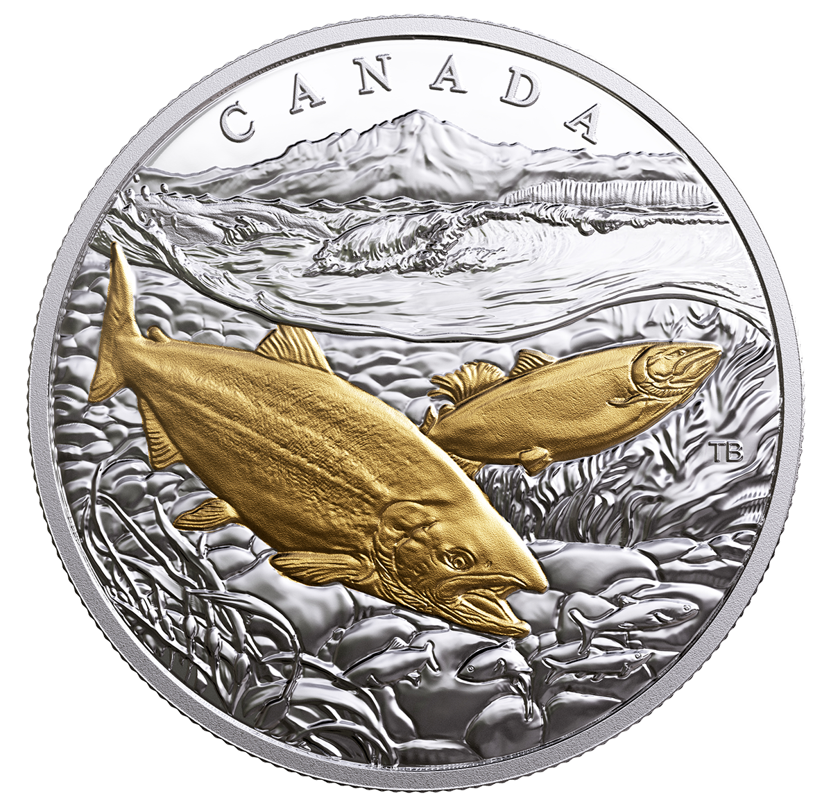 1 oz. Pure Silver Gold-Plated Coin - From Sea To Sea To Sea: Pacific ...