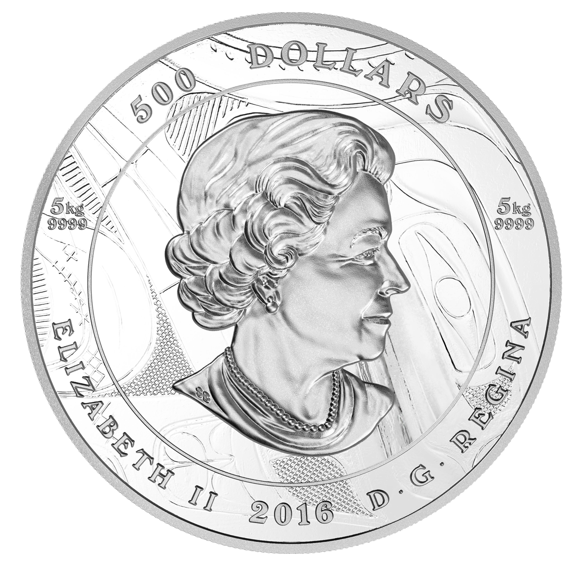 5 Kilogram Pure Silver Coin - Charles Edenshaw: Argillite Chest ...