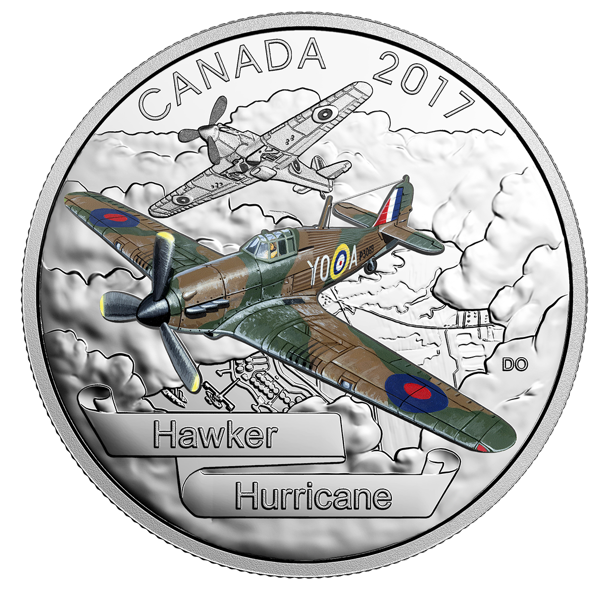 1 oz. Pure Silver Coloured Coin - Aircraft of The Second World War ...