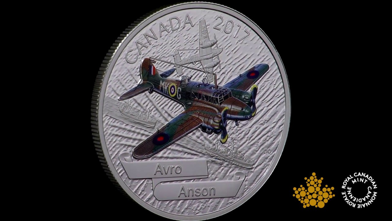 1 oz. Pure Silver Coloured Coin - Aircraft of The Second World War ...