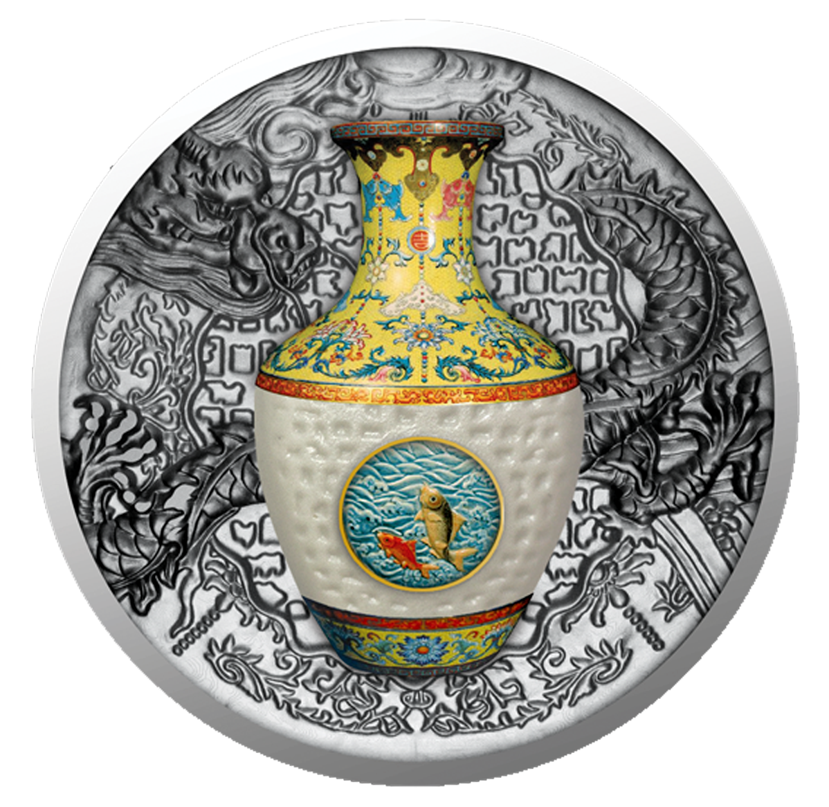 Pure Silver Coin - Qianlong Chinese Porcelain Vase (2016) | The Royal ...