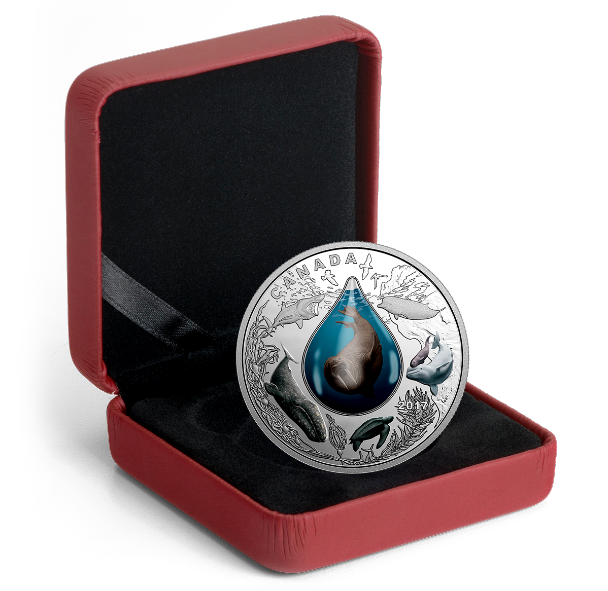 1 oz. Pure Silver Coin - Canadian Underwater Life - Mintage: 7,500 ...