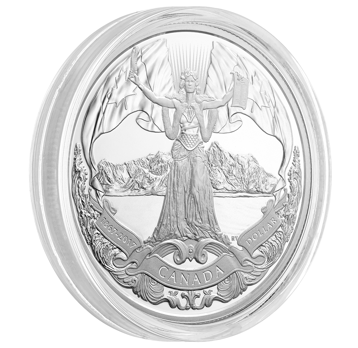 2017 Proof Pure Silver Dollar - 150th Anniversary of Canadian ...