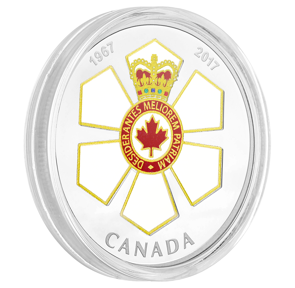 1 oz. Pure Silver Coloured Coin - Canadian Honours Collection: 50th ...