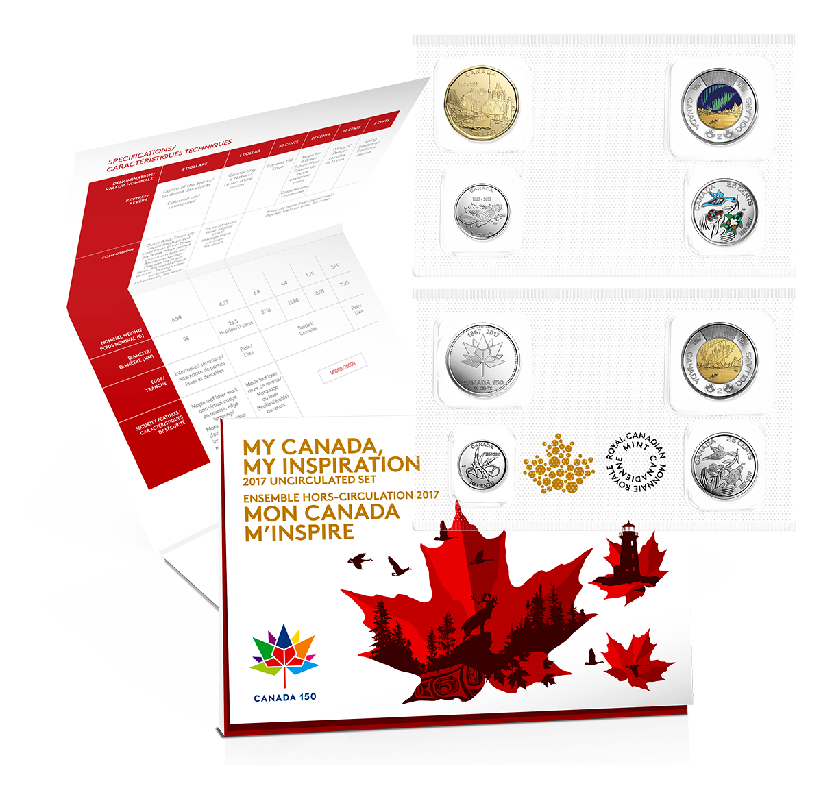 2017 My Canada, My Inspiration Uncirculated 8-Coin Set | The Royal ...