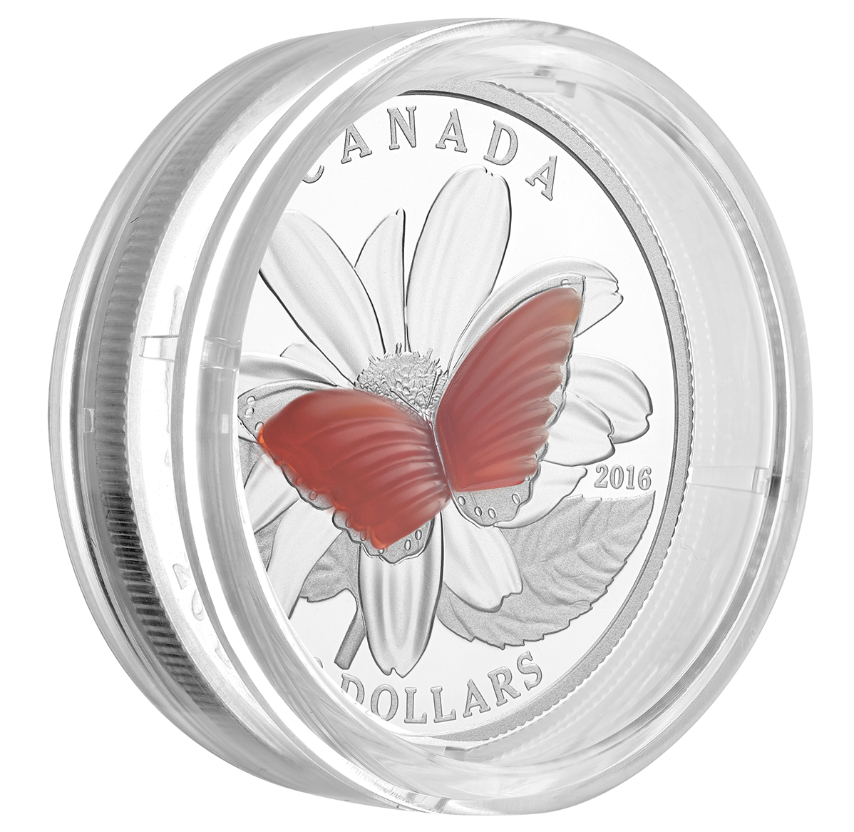 1 oz. Pure Silver Coin - Colourful Wings of a Butterfly - Mintage ...