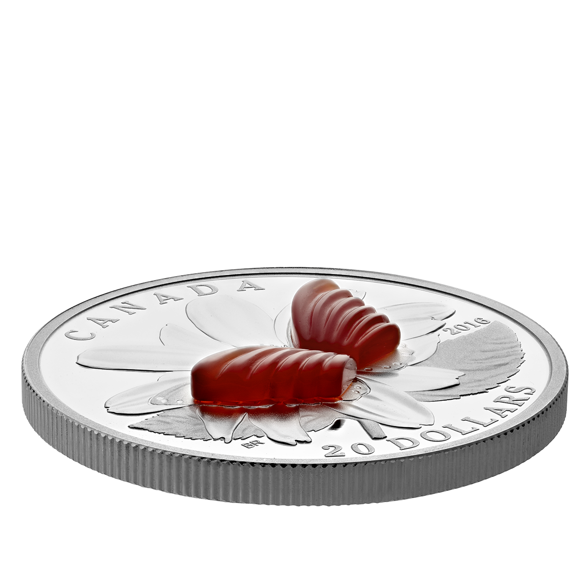 1 oz. Pure Silver Coin - Colourful Wings of a Butterfly - Mintage ...