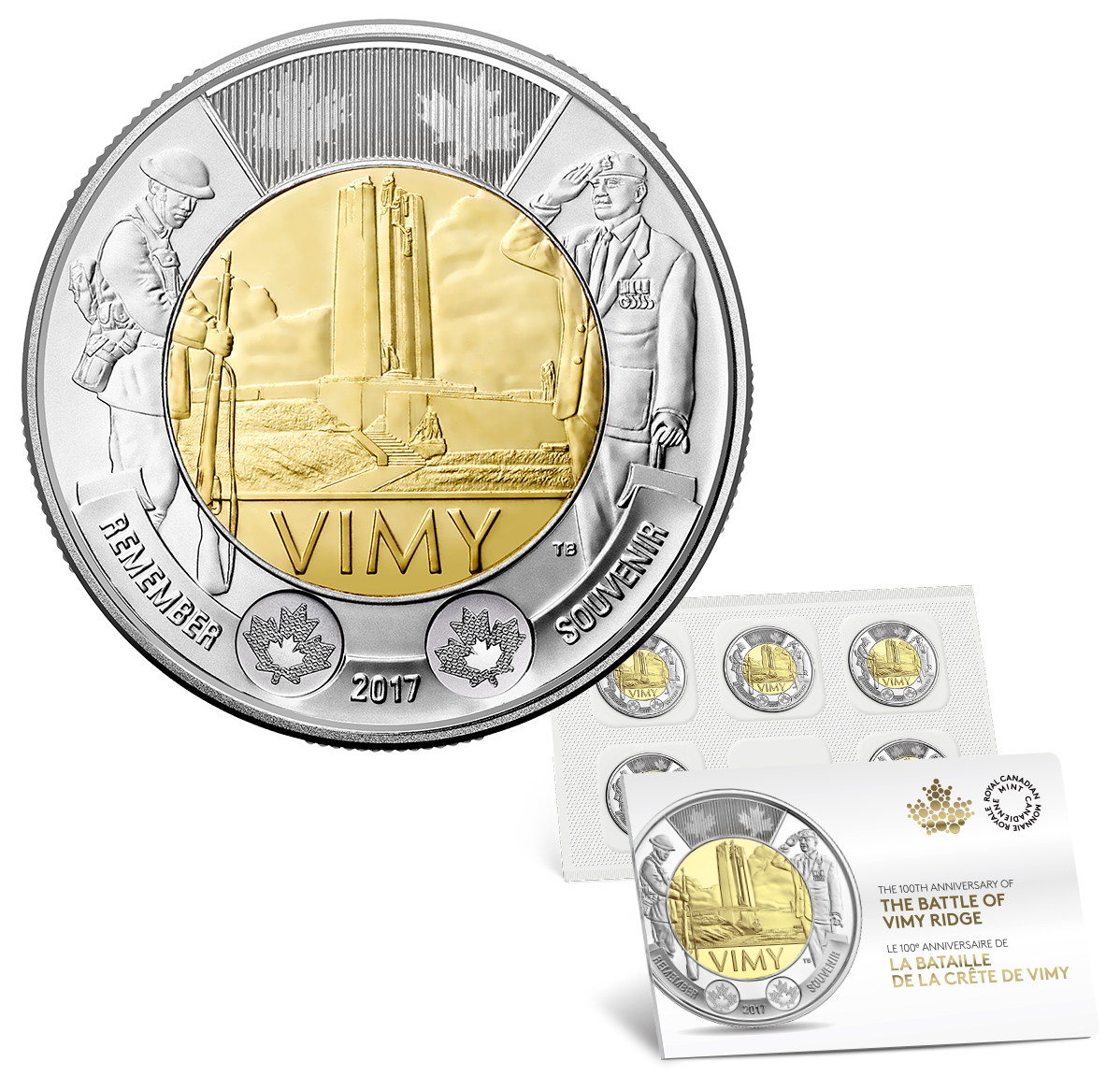2017 100th Anniversary of the Battle of Vimy Ridge $2 Circulation Coin ...