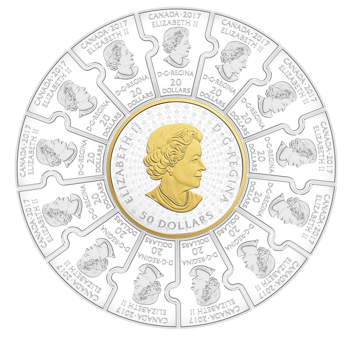 Pure Silver Puzzle Coin - Canada 150 - Mintage: 800 (2017) | The Royal ...