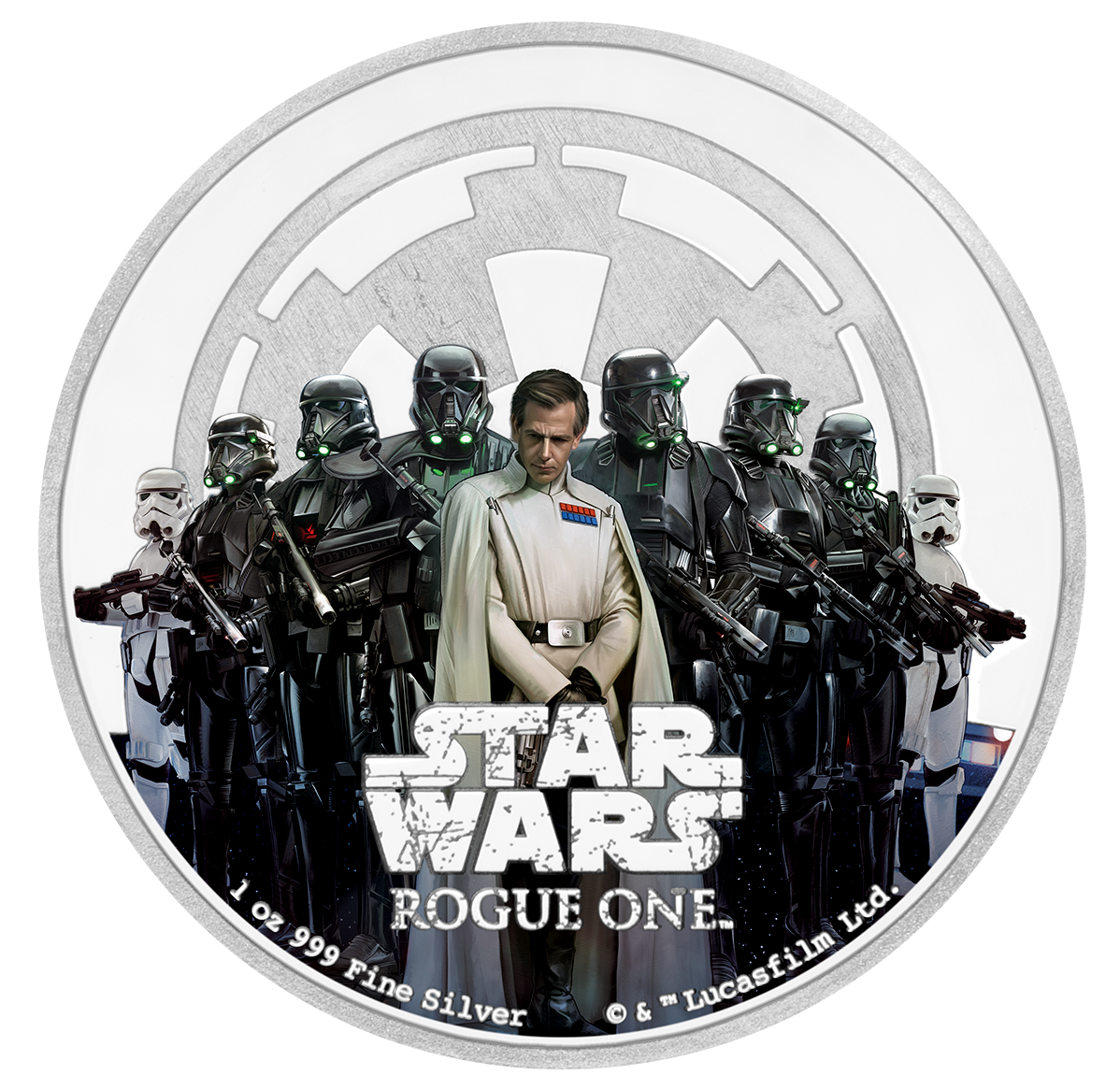 Star Wars™: Rogue One™: The Empire - 1 oz. Pure Silver Coloured Coin ...