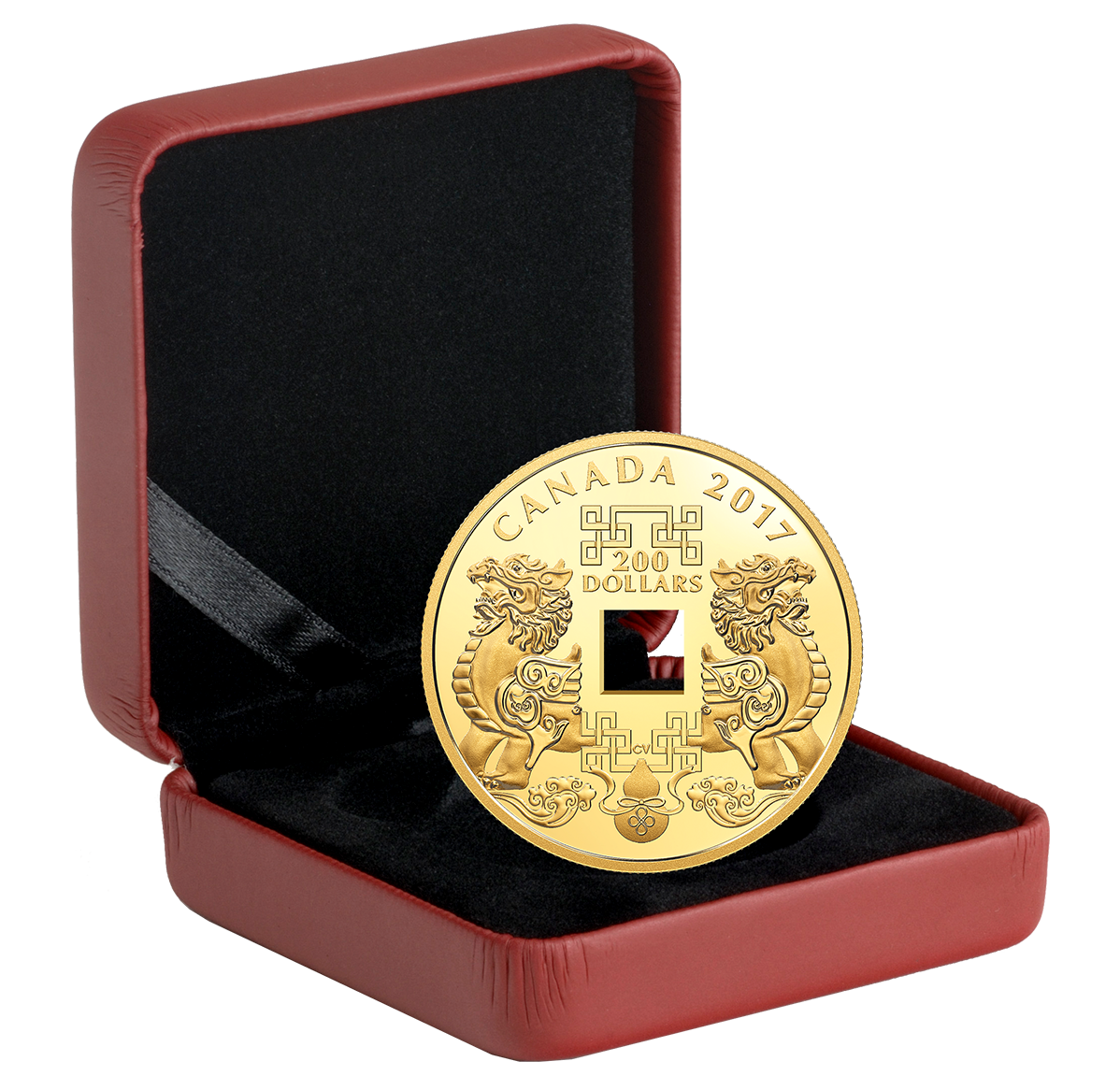 28.25 g Pure Gold Coin - Feng Shui Good Luck Charms - Mintage: 388 ...