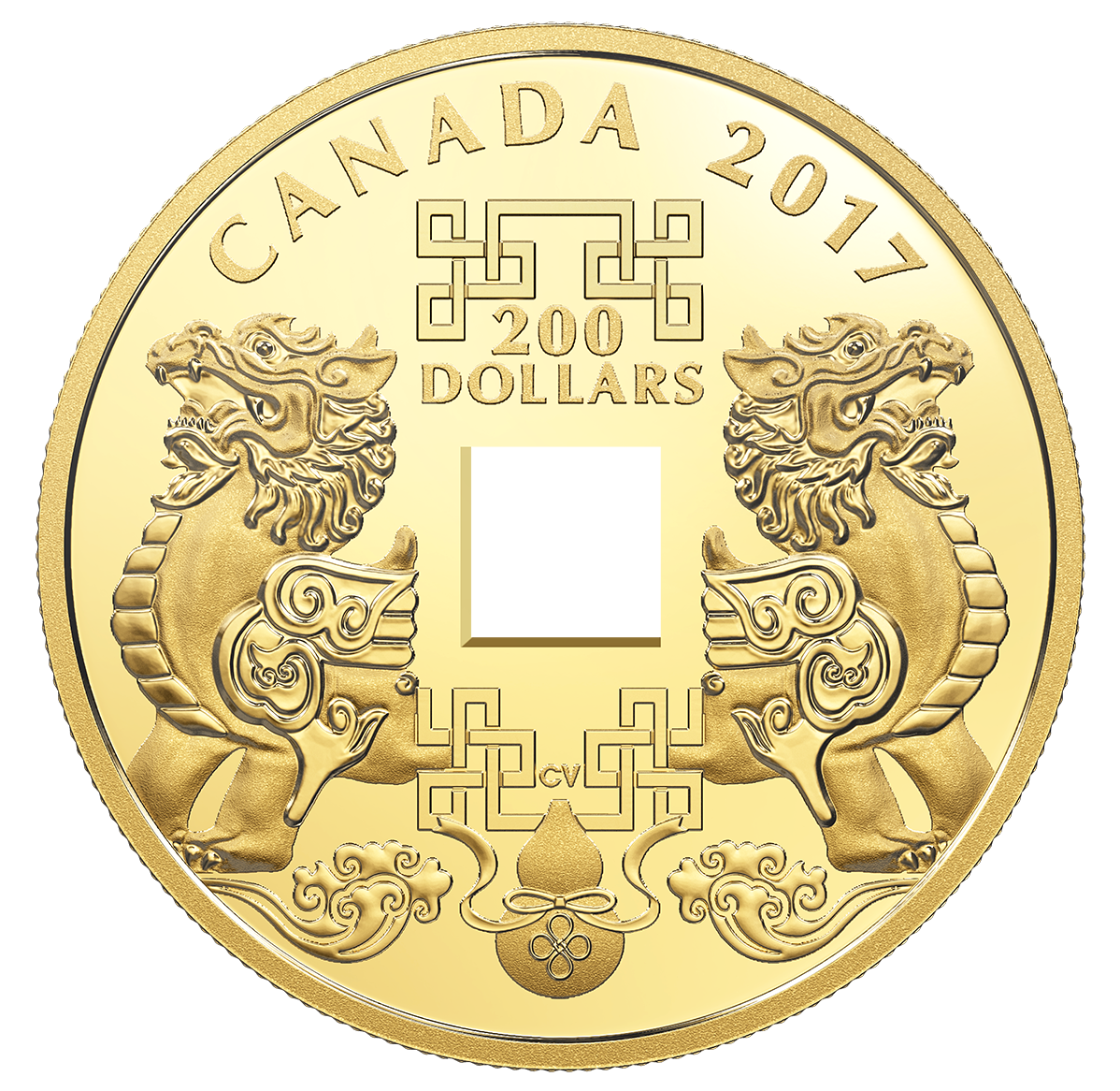 28.25 g Pure Gold Coin - Feng Shui Good Luck Charms - Mintage: 388 ...