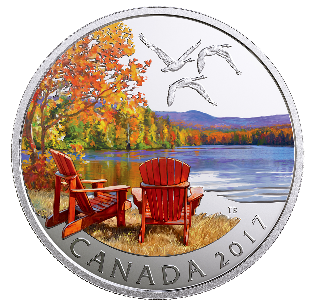 1/2 oz. Pure Silver Coloured Coin - Iconic Canada: Autumn’s Palette ...