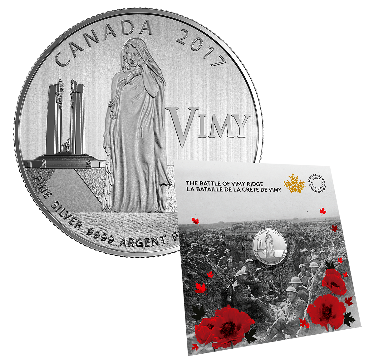 100th Anniversary of the Battle of Vimy Ridge Pure Silver Coin (2017 ...