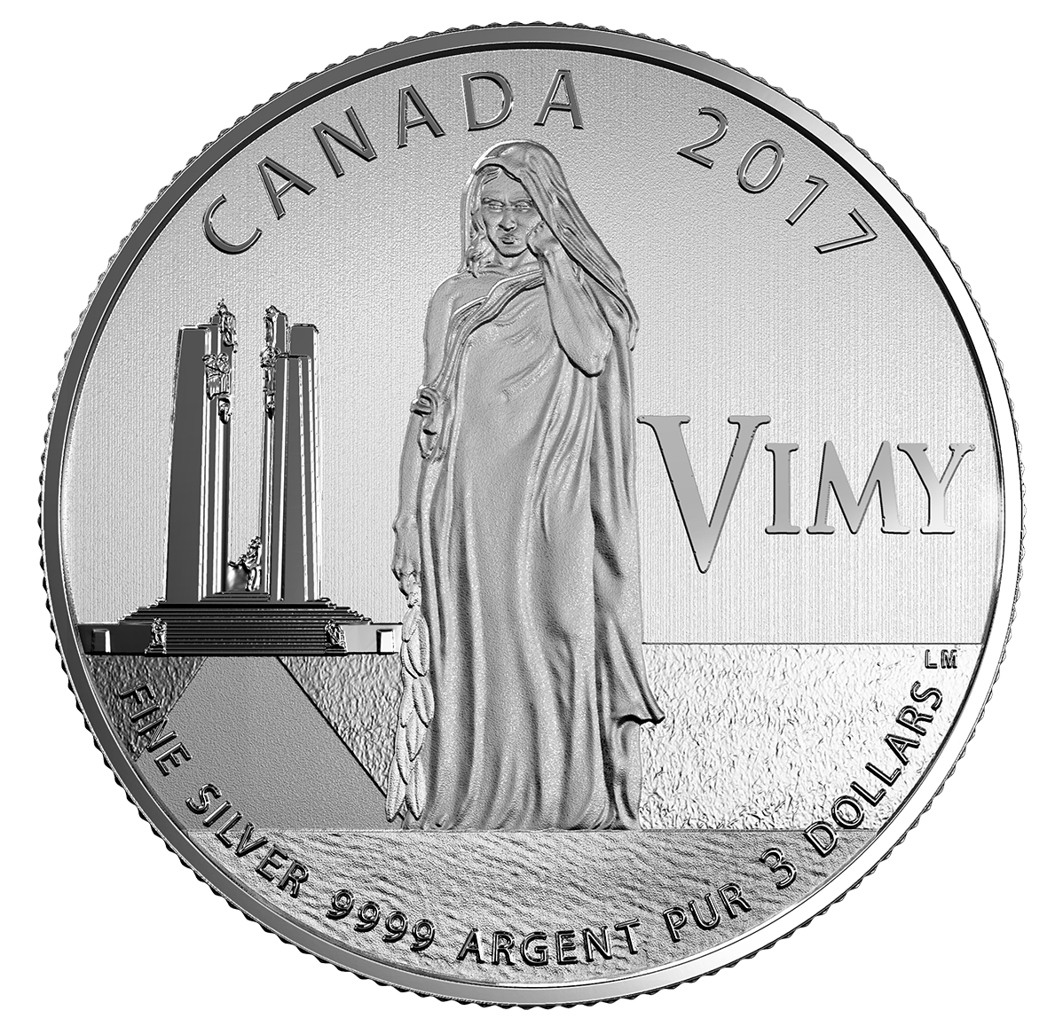 100th Anniversary of the Battle of Vimy Ridge Pure Silver Coin (2017 ...