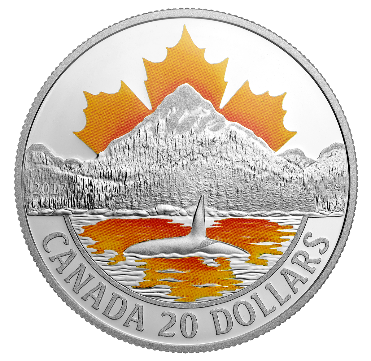 1 oz. Pure Silver Coloured Coin - Canada's Coast Series: Pacific Coast ...