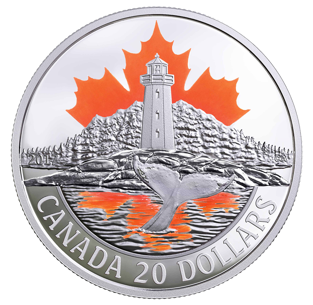 1 oz. Pure Silver Coloured Coin - Canada's Coast: Atlantic Coast ...