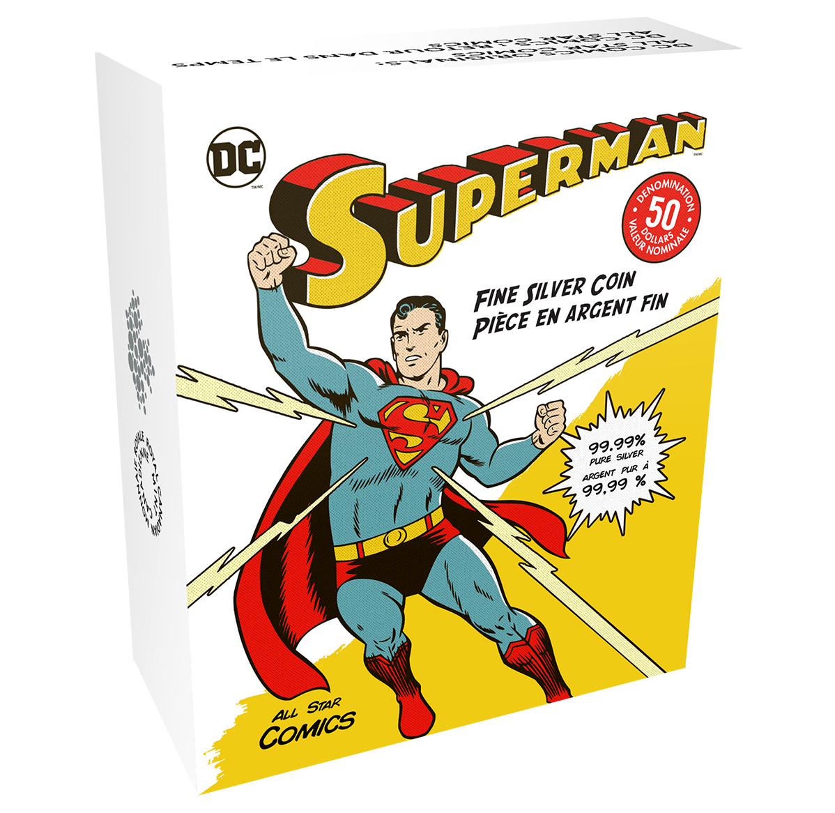 3 oz. Reverse Gold-Plated Pure Silver Coin - DC Comics Originals: All ...
