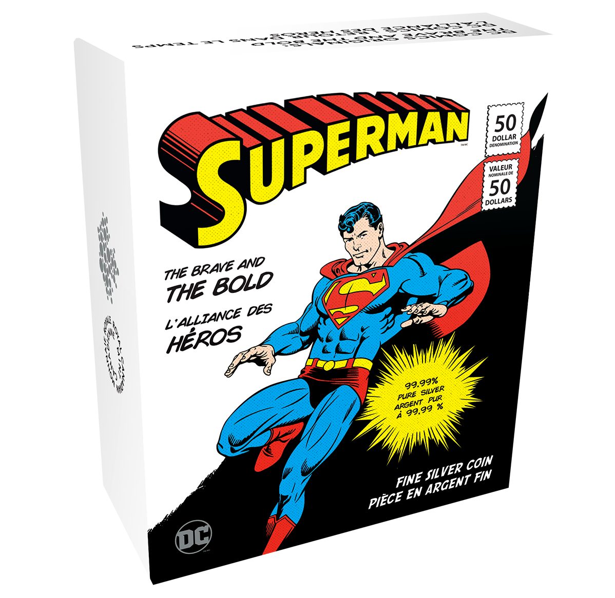 3 oz. Reverse Gold-Plated Pure Silver Coin - DC Comics Originals: The ...