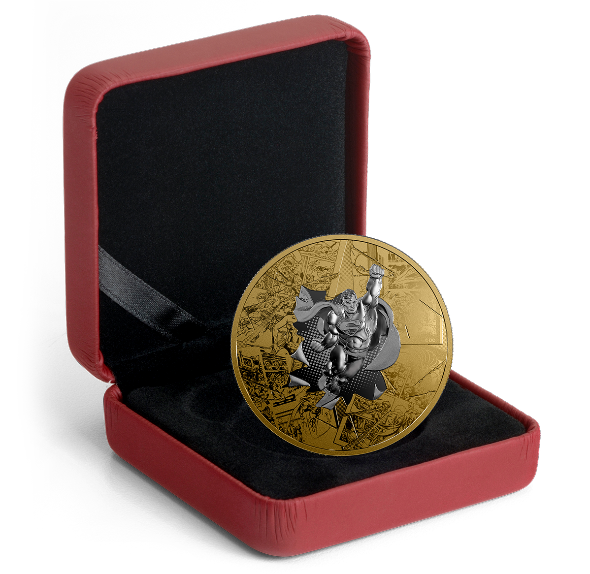 3 oz. Reverse Gold-Plated Pure Silver Coin - DC Comics Originals: The ...