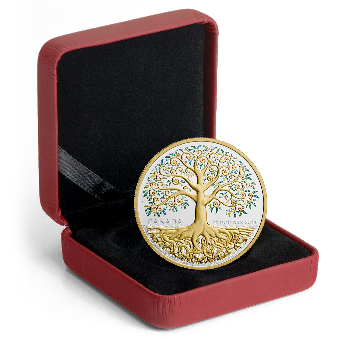 1 oz. Pure Silver Gold-Plated Coin - Tree of Life - Mintage: 6,500 ...
