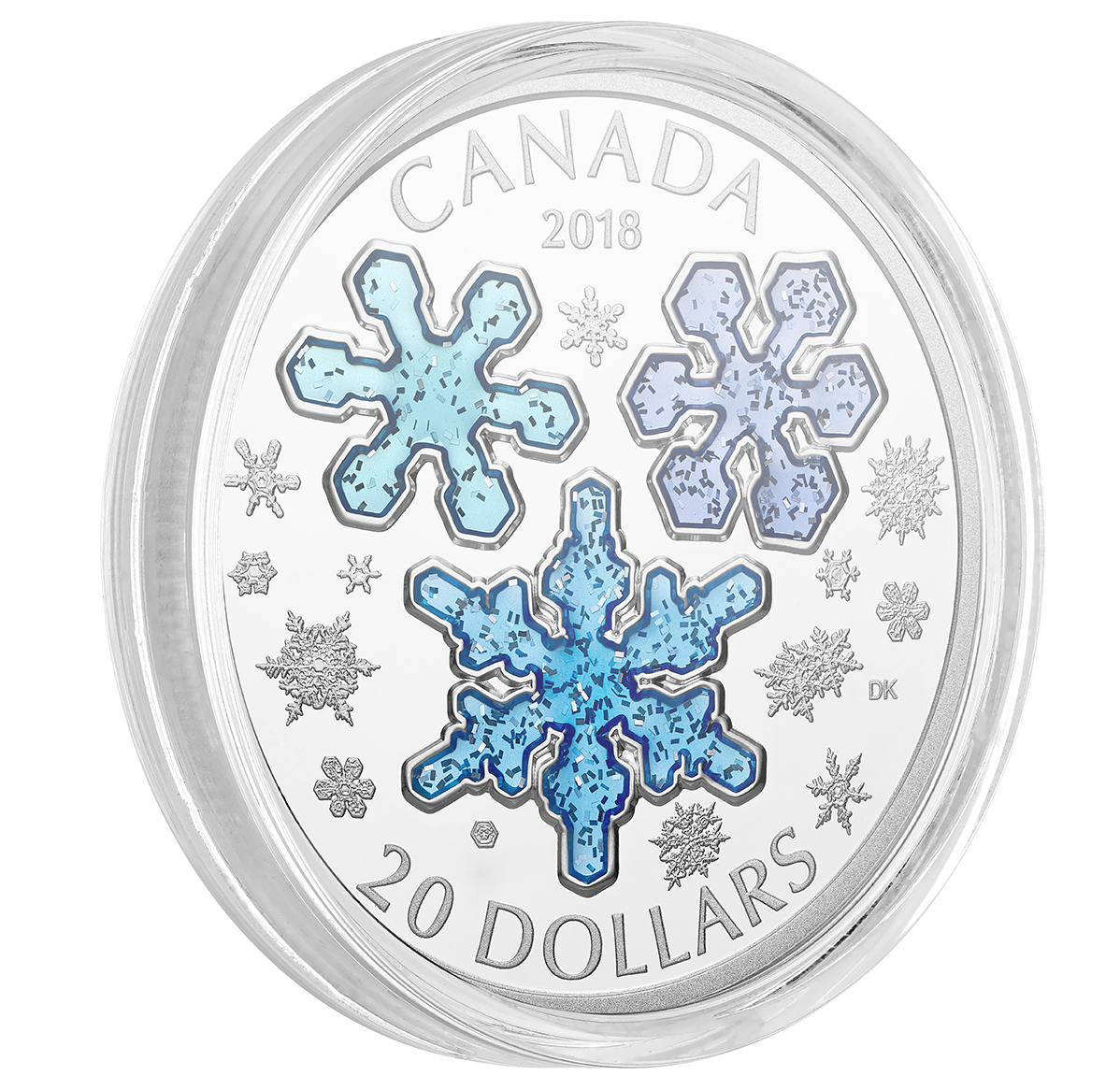 1 oz. Pure Silver Coin - Ice Crystals - Mintage: 6,000 (2018) | The ...