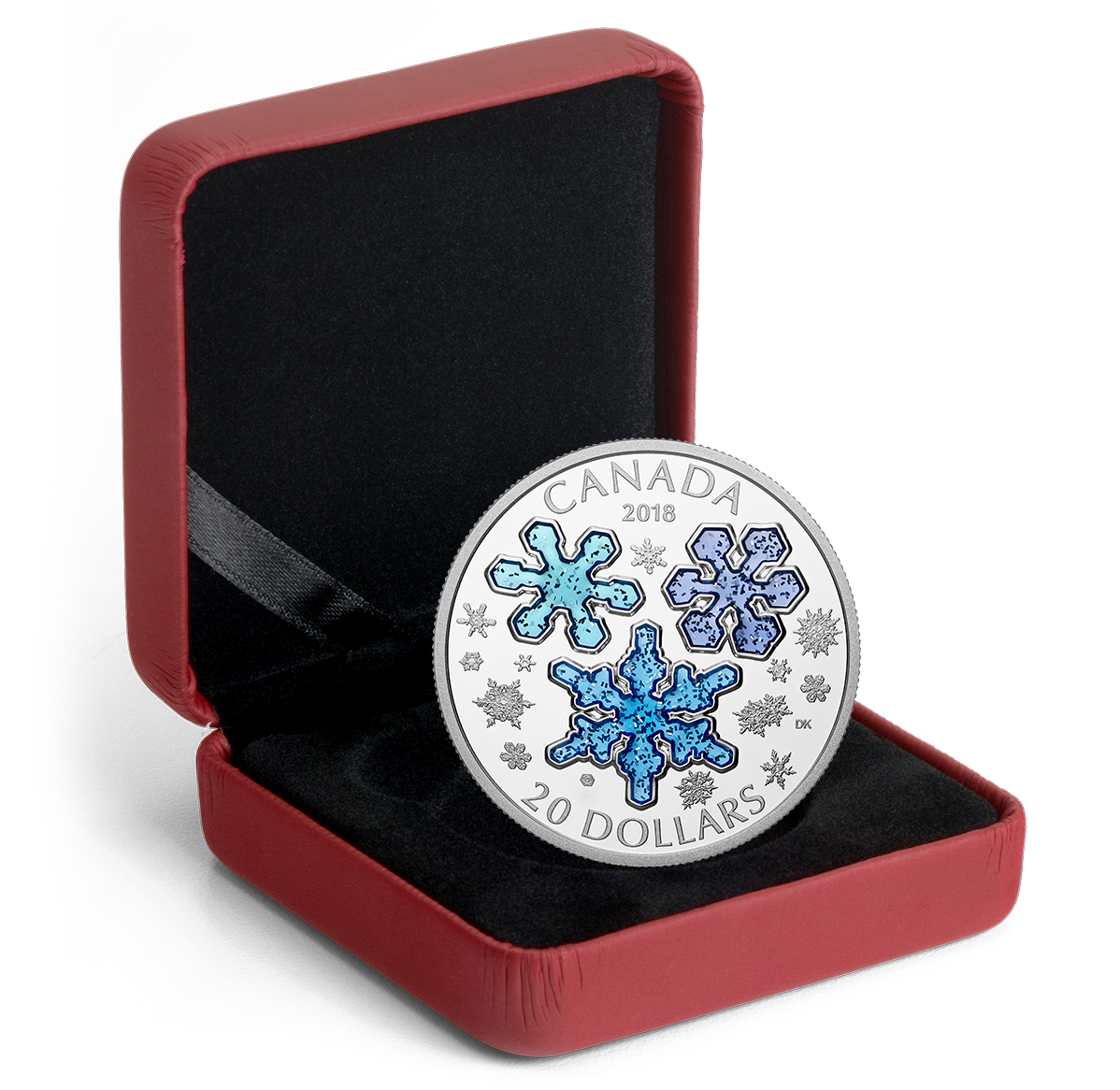 1 oz. Pure Silver Coin - Ice Crystals - Mintage: 6,000 (2018) | The ...