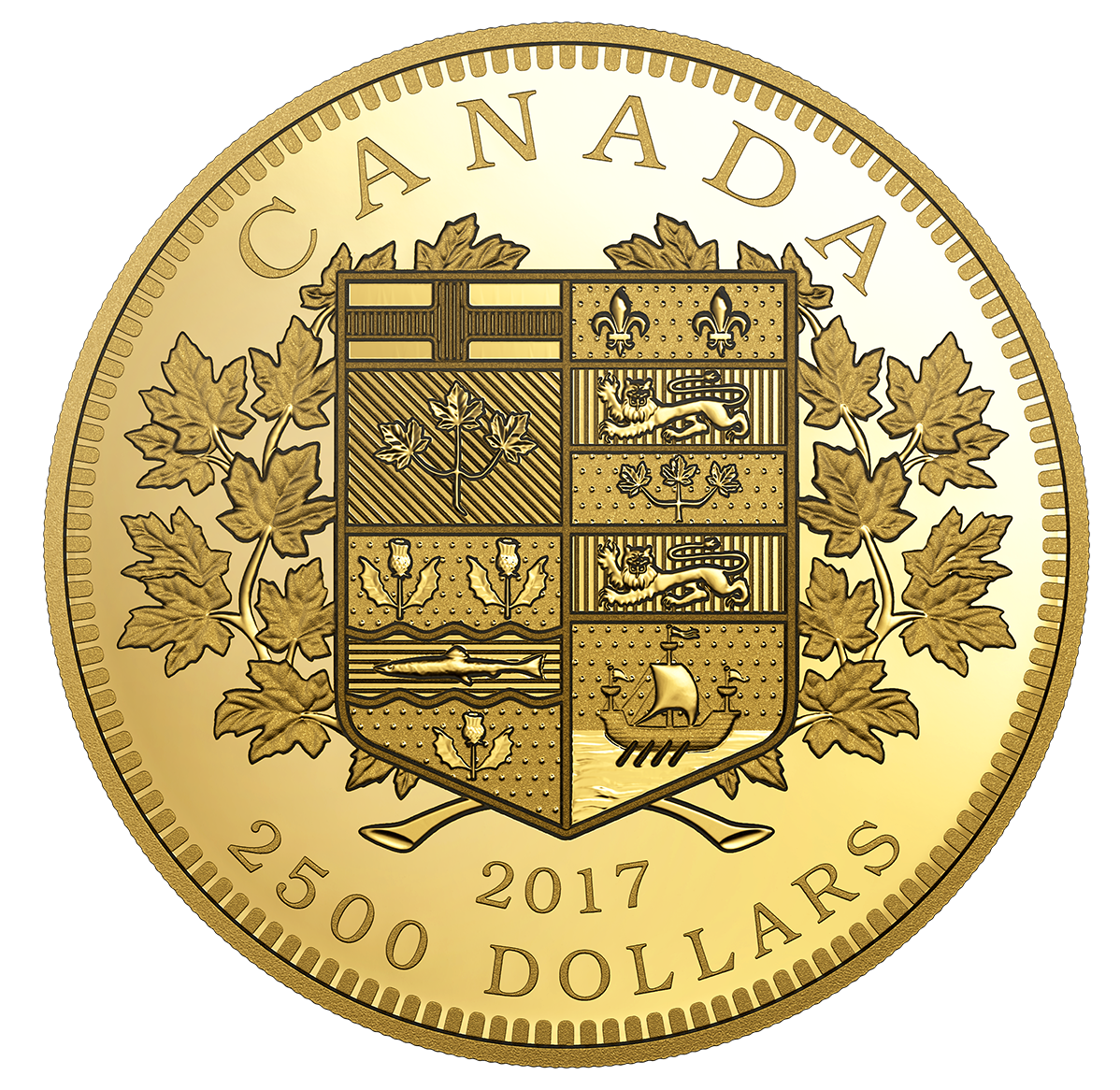 One-Kilogram Pure Gold Coin - A Tribute to the First Canadian Gold Coin ...