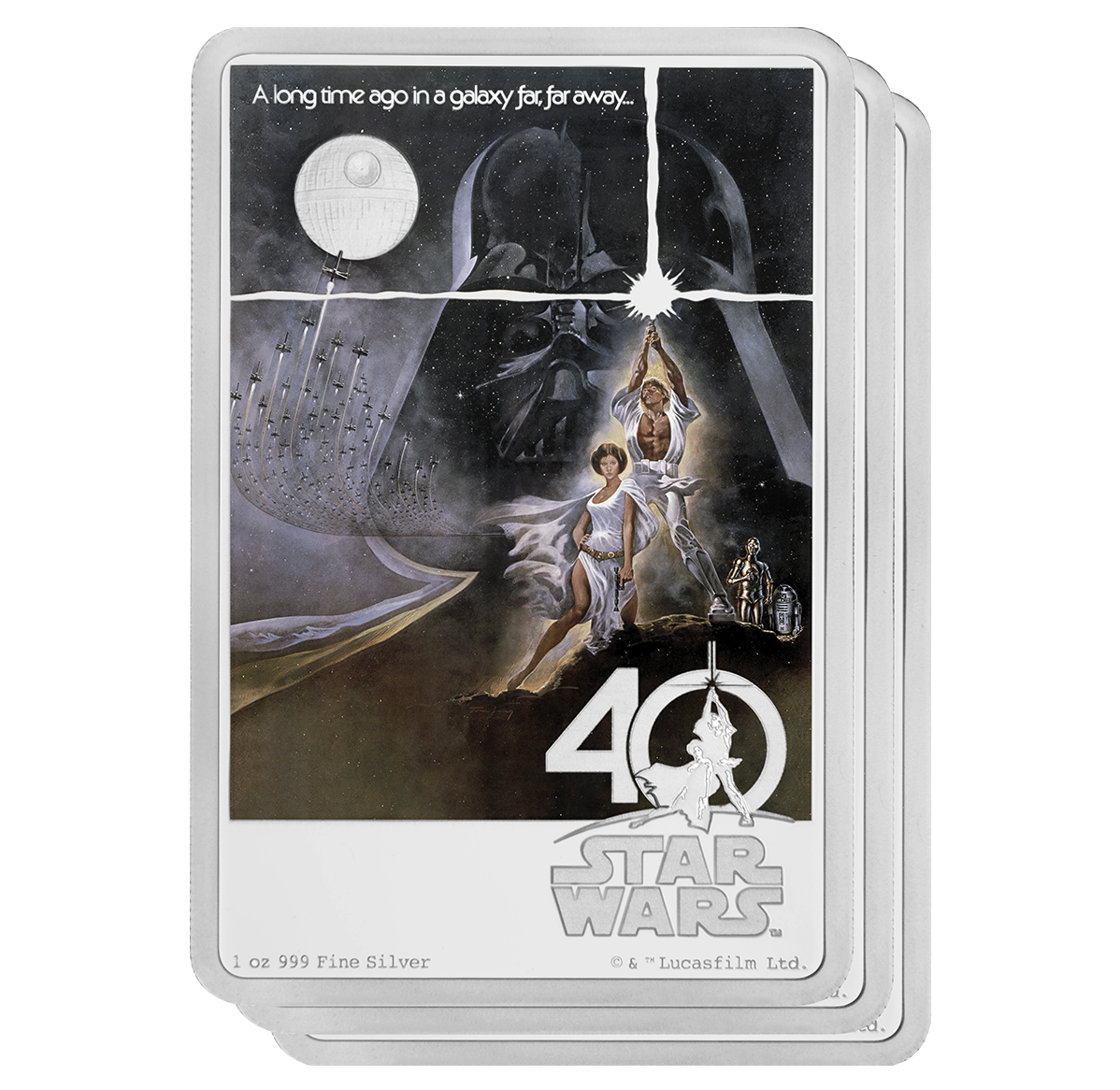 Star Wars™ Poster Collection - 1 oz. Pure Silver Coloured 3-Coin ...