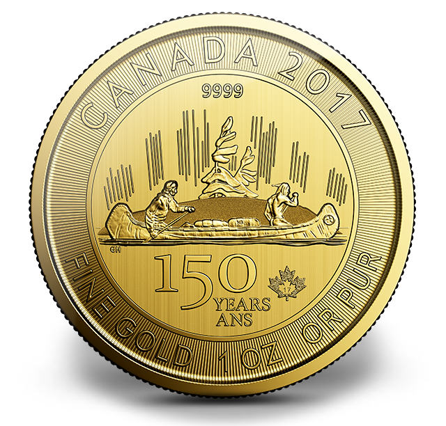 2017 $150 Pure Gold Coin - Canada 150 Special Edition Voyageur | The ...