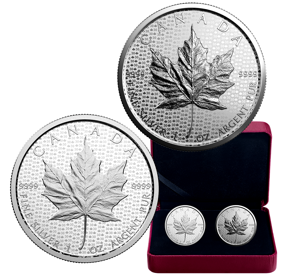1 oz. Pure Silver 2-Coin Set - 30th Anniversary of the Silver Maple ...