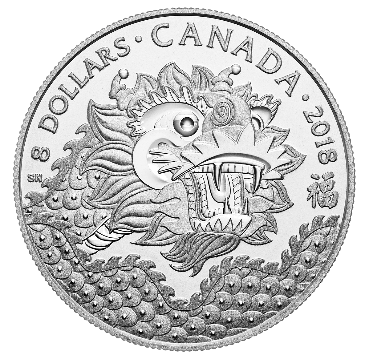Pure Silver Coin - Dragon Luck - Mintage: 20,000 (2018) | The Royal ...
