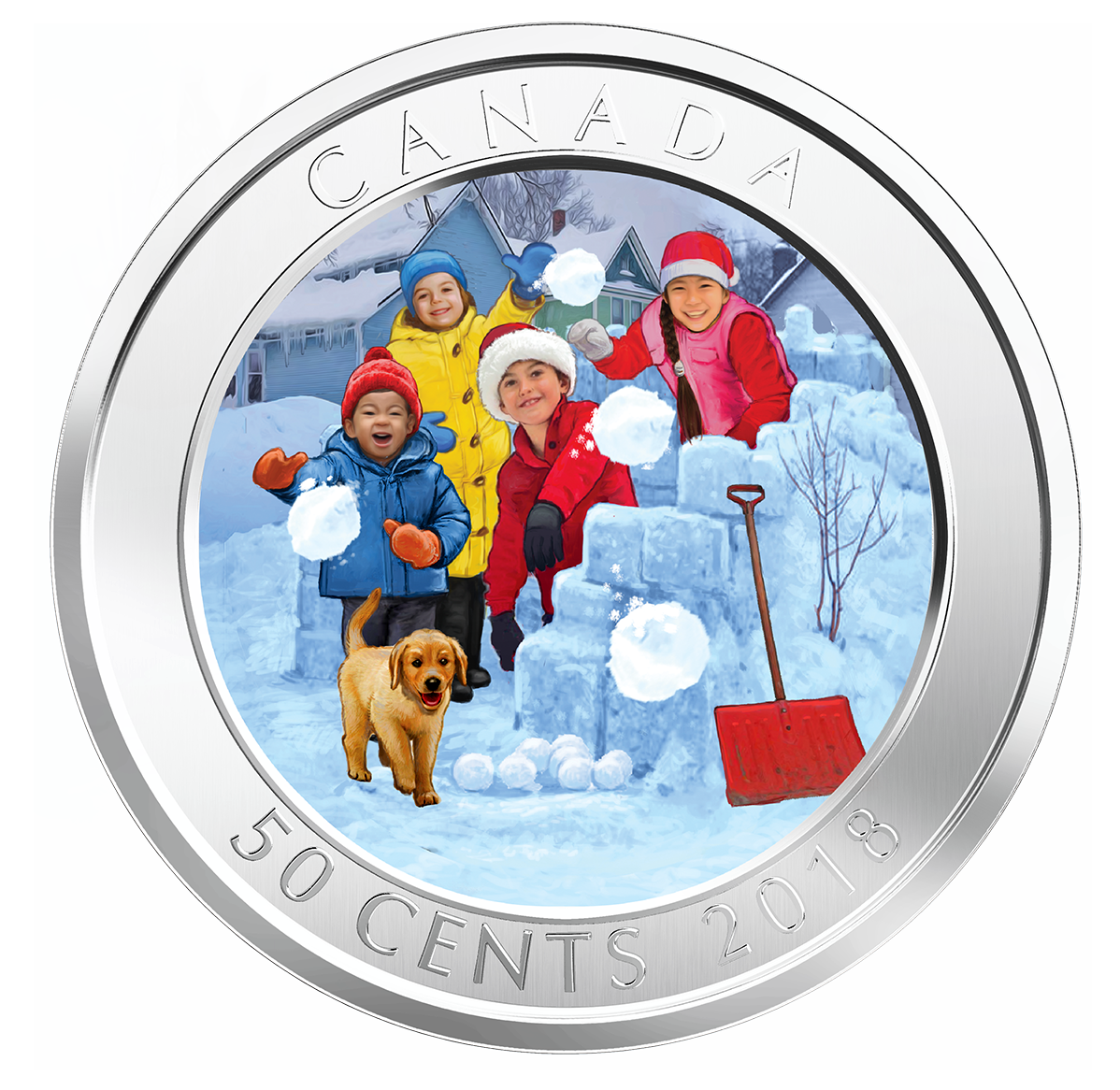 3D Snowball Fight (2018) | The Royal Canadian Mint