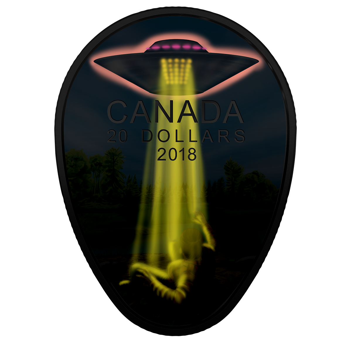 1 oz. Pure Silver Glow-in-the-Dark Coin - Canada's Unexplained ...
