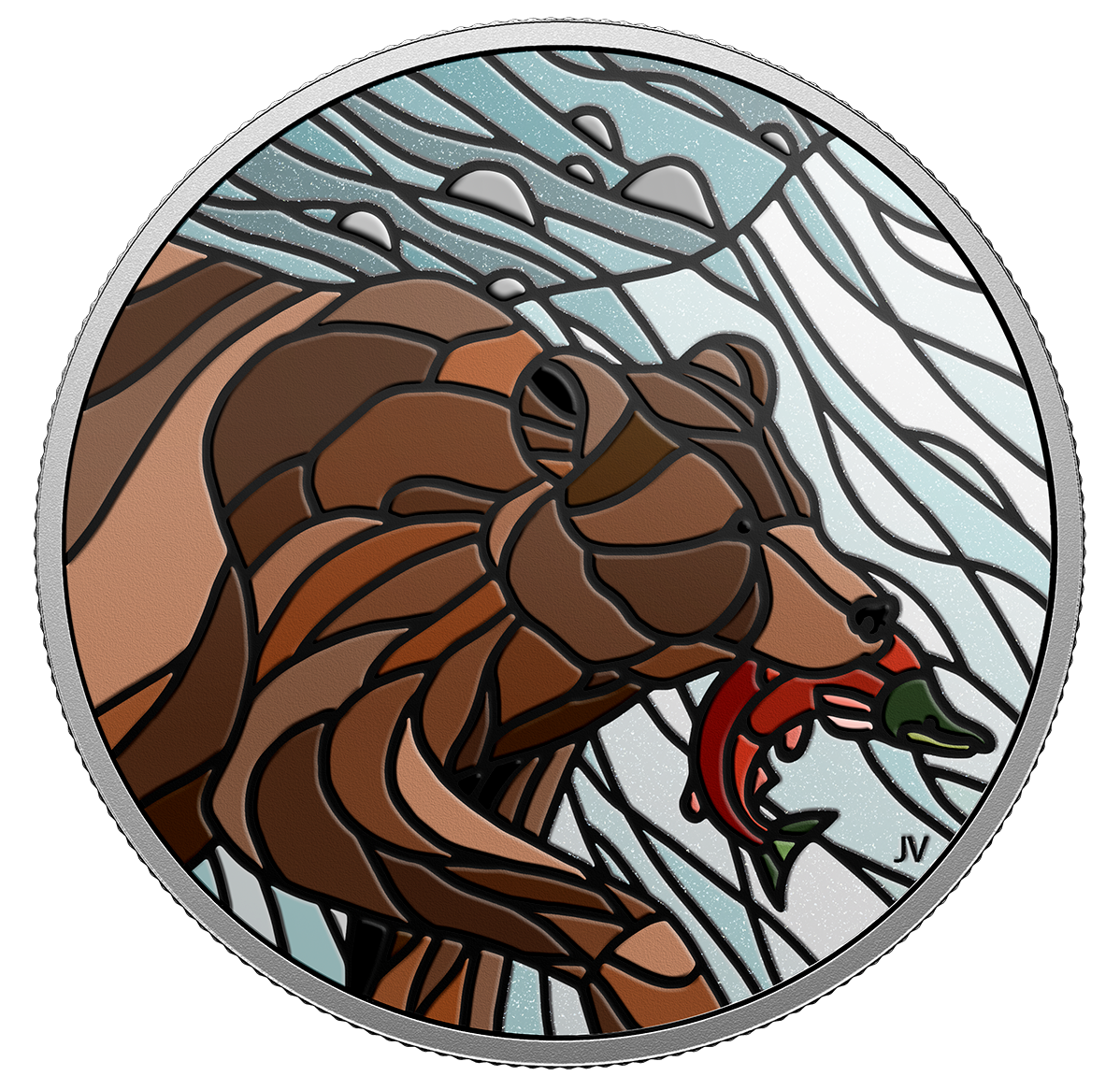 1 oz. Pure Silver Coin - Canadian Mosaics: Grizzly Bear | The Royal ...
