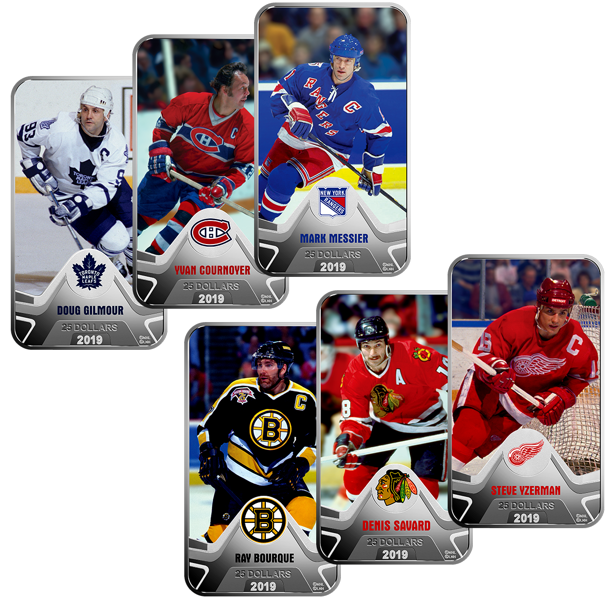 NHL® Original Six™: Team Leaders - Pure Silver 6-Coin Subscription ...
